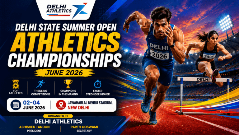 Delhi State Open Summer Athletics Championships 2026 – Day 1